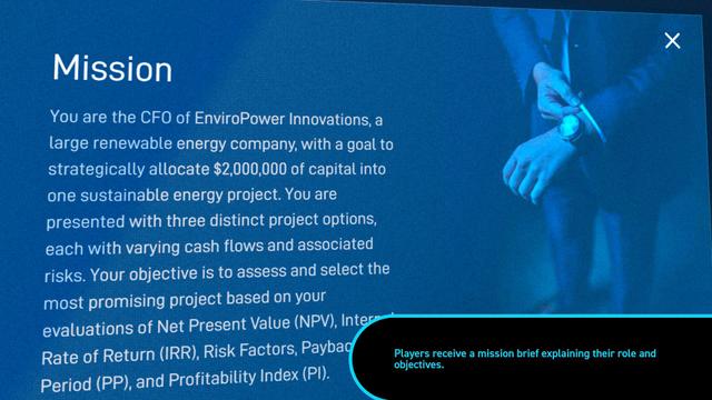 Capital Budgeting Simulation - make critical investment decision